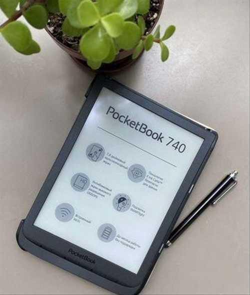 Электронная книга PocketBook PB740 Black + чехол
