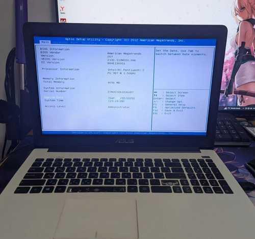 Ноутбук asus X502CA 4/320гб