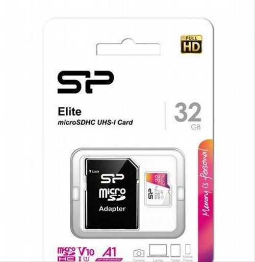 Карта памяти 32GB microsdhc class 10 Silicon Powe