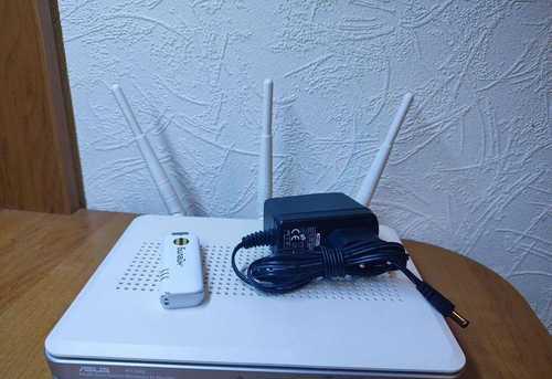 Wifi роутер Asus rt n16 + 3g modem 2usb