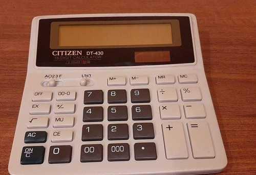 Калькулятор Citizen DT-430 16-разрядный