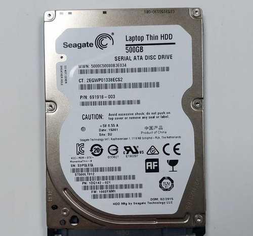 Жёсткий диск Seagate 500Gb для ноутбука