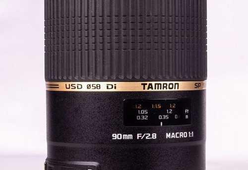 Объектив Tamron SP 90 mm f/ 2.8 Di Macro USD F004