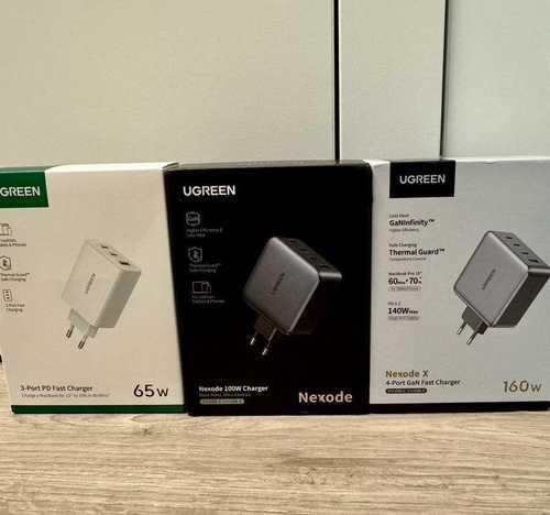 Зарядное устройство Ugreen 65w 100w