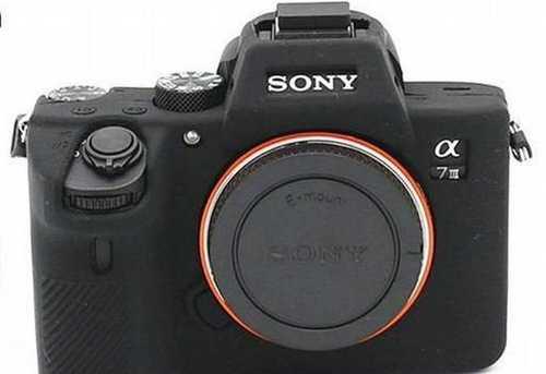 Cиликоновый чехол для Sony A7 III черный