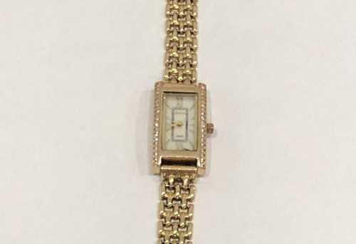 Золотые женские часы ника с золотым браслетом