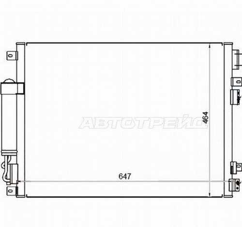 Радиатор кондиционера chrysler 300C chrysler 300C 04-10 chrysler 300C 04-11 dodge challenger 08- dod