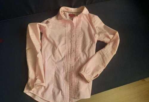 Блузка школьная розовая