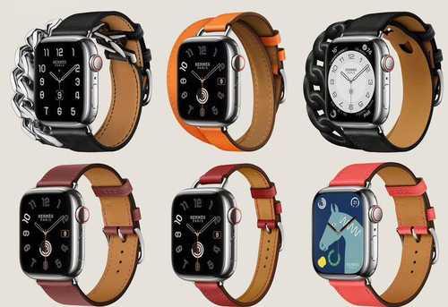 Ремешки Hermes для Apple Watch Series 9 41mm