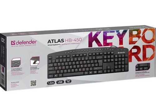 Клавиатура Defender Atlas HB-450 Black USB