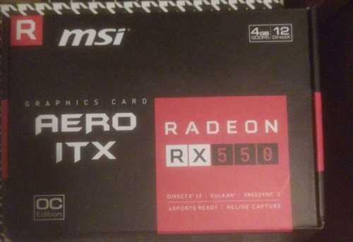 Msi Radeon Rx 550 aero itx 4gb