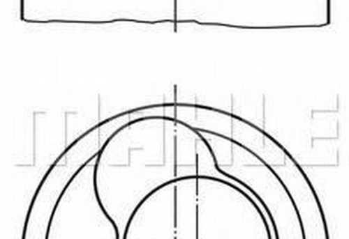 Поршень, VW LT - T-4, 2.5 (81.00 mm), (1-2 цил