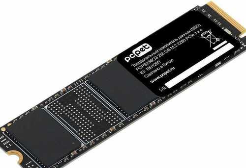 SSD накопитель PC PET pcps256G3 256гб, M.2 2280, P