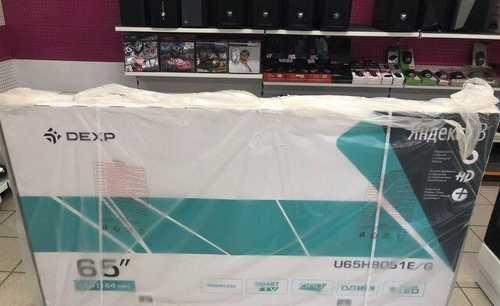 Новый 65" (164 см) Телевизор LED dexp 4К Smart