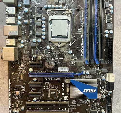 Материнская плата MSi + icore i5 2310 +8Gb
