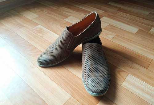 Мужские туфли Premier (коричневые, 40-41 размер)