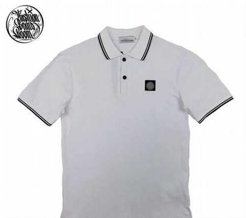 Футболка поло Stone Island (бел.)