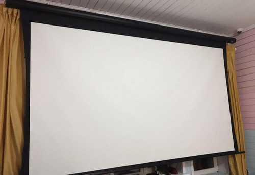Экран 3*2метра Elite Screens с проектором