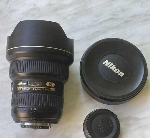 Объектив Nikon AF-S nikkor 14-24mm f/2.8G ED