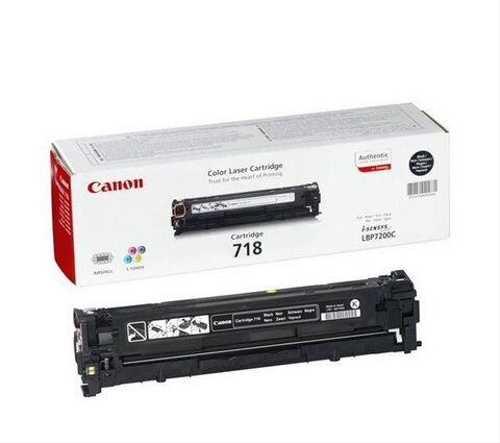 Картридж лазерный Canon 718BK 2662B005 черный x2уп