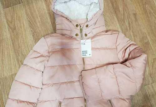 Куртка утепл осень весна дев H&M 134 разм 8-9 Y