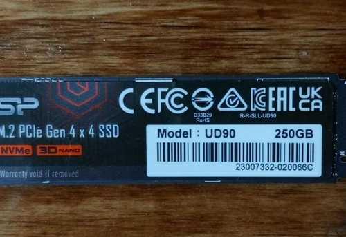 SSD M.2 накопитель Silicon Power UD90 250гб