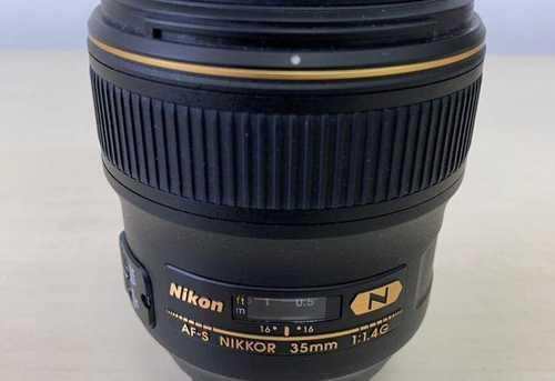 Объектив Nikon 35 f/1.4G