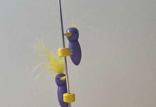 Развивающая игрушка/ дятел с перьями/ для логопеда