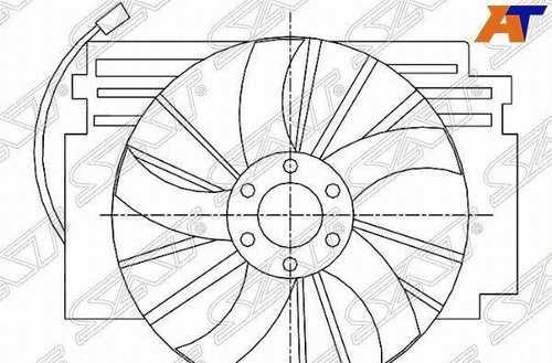 Диффузор радиатора в сборе BMW X5 E53 99-04
