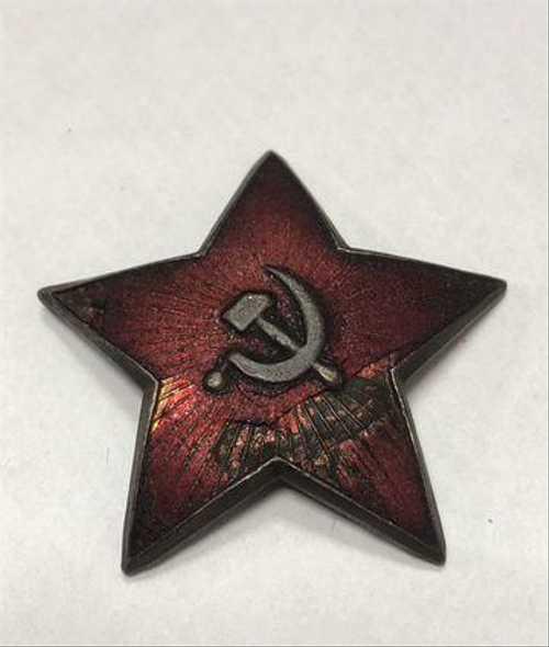 Кокарда звезда командирская 36 мм