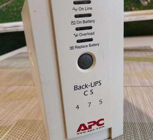 Ибп аккумулятор APC back-UPS 475