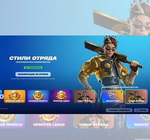 Отряд Fortnite crew через epic games