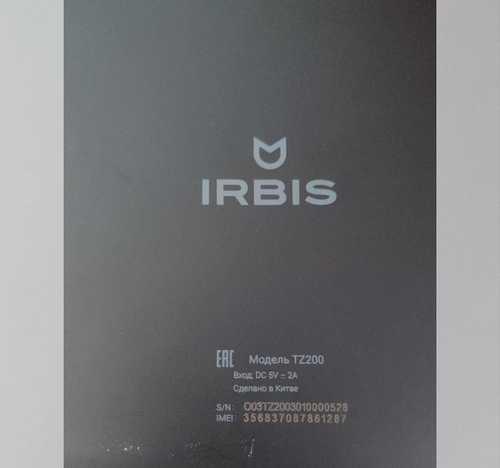 Планшет Irbis на запчасти