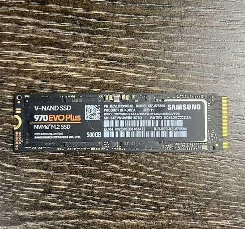 Ssd M2 nvme samsung 970 evo plus 500gb