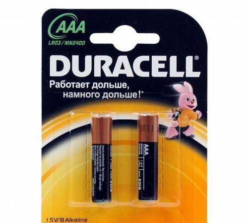 Батарейки Duracell LR03-2BL Basic AAA 2шт #75390