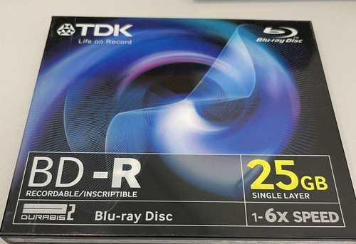 Blu-ray диск TDK BD-R 25gb новый (болванка)
