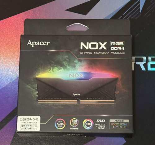 Оперативная память Apacer NOX RGB 32GB 3600MHZ