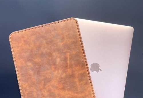 Чехол кожаный MacBook Air\Pro 13' дымчато-коричнев