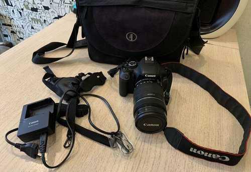 Фотоаппарат Canon 600d + EFS 18-135mm + комелект