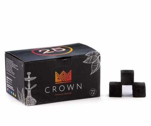 Уголь для кальяна crown 1 кг, 72 шт., 25мм