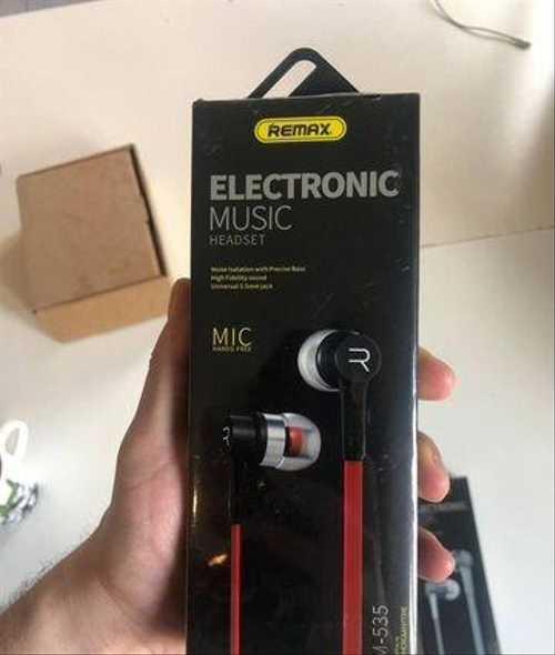 Новые наушники гарнитура с микрофоном Remax RM-535