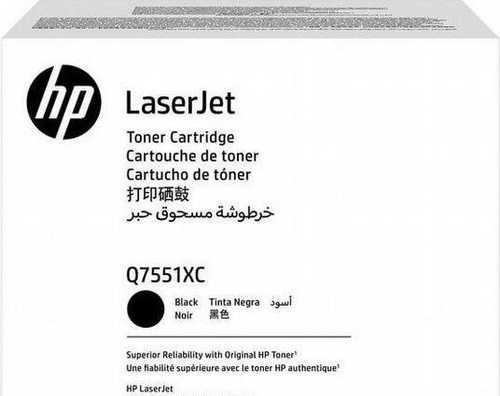 Оригинальный лазерный картридж HP Q7551XC 51X черн