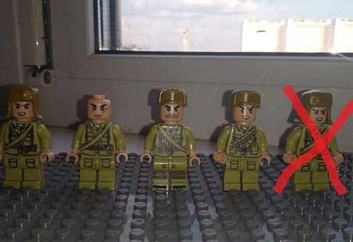 Фигурки lego солдаты