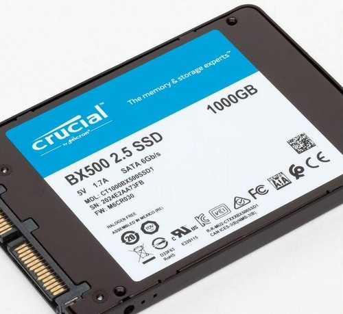 SSD Crucial BX500. 1000Gb