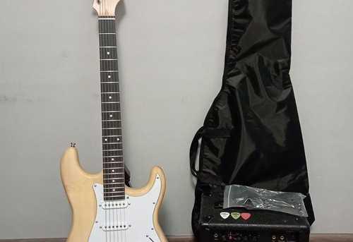 Электрогитара Stratocaster+комбик+чехол+кабель