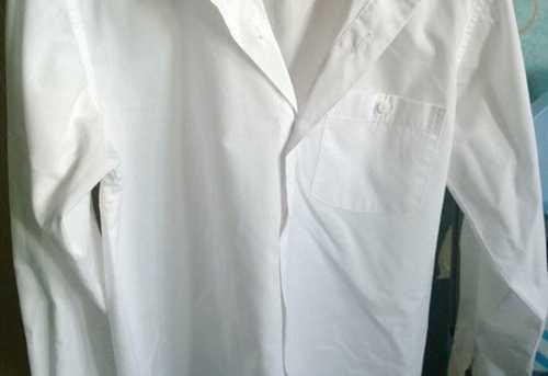 Белая рубашка в школу для мальчика 134