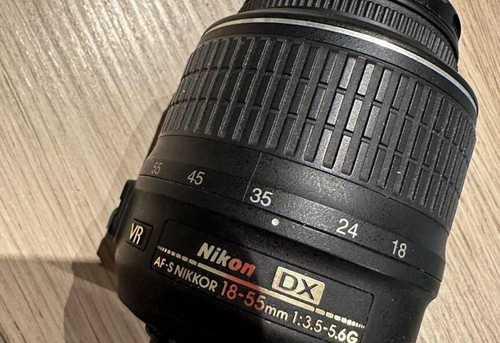 Объектив Nikon Dx af-s nikkor 18-55 1:3,5-5,6 G