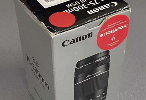 Коробка объектива Canon EF 75-300 mm