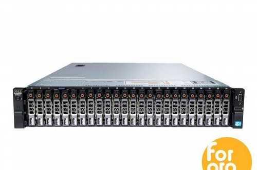 Сервер dell R720xd 24sff 2xE5-2680 80GB, H710