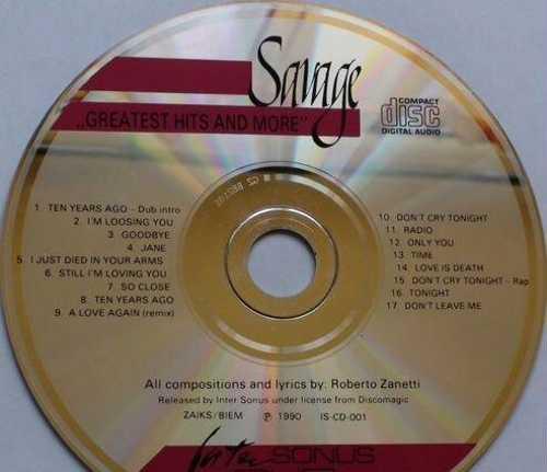 Savage Greatest Hits And More 1990 CD-R japan